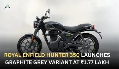 Royal Enfield Hunter 350 Launches Graphite Grey Variant at ₹1.77 Lakh