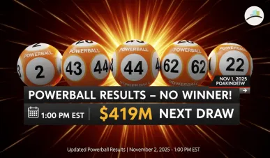 Powerball Results for November 1, 2025: Winning Numbers, No Jackpot ...